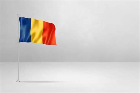 Premium Photo Chad Flag 3d Illustration Isolated On White Concrete