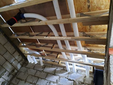 90mm Semi Rigid Radial Mvhr Ducting Installation In London Deep Energy