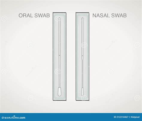 oral and nasal swab vector illustration 212214452