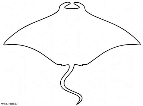 Dibujos Para Colorear De Mantarrayas Para Imprimir