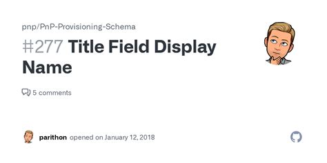 Title Field Display Name · Issue 277 · Pnppnp Provisioning Schema