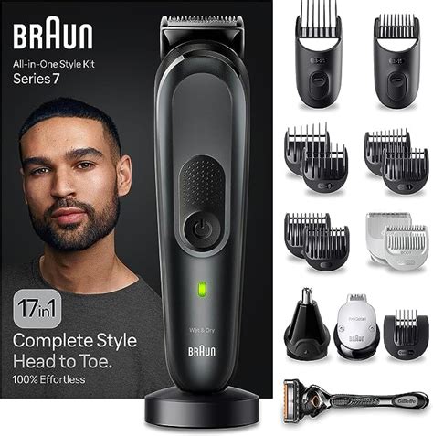 Recortadora Braun Series 7 17 En 1 Accesorios Por Un Tubo