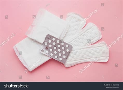 Different Types Female Pads Contraceptive Tablets Stock Photo 2246138591 Shutterstock