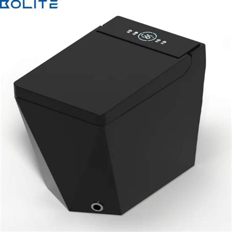 2024 Matte Black Bathroom Ceramic Intelligent Toilet Bow Automatic