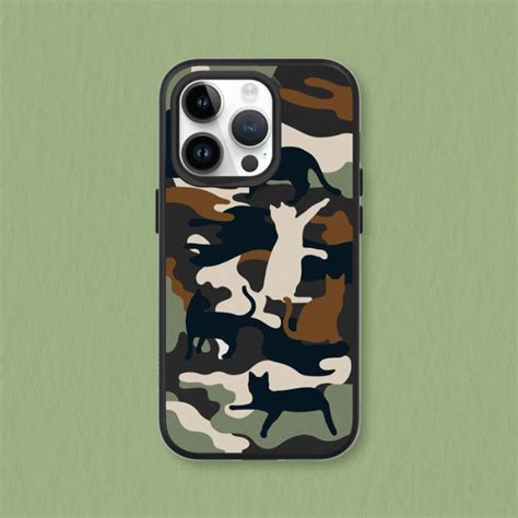 Rhinoshield 犀牛盾 Iphone 15系列solidsuitmagsafe兼容手機殼獨家設計 喵迷彩 黑多色可選