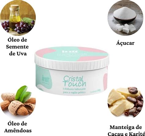 Kit Lumier Inttimus Clareador E Esfoliante Intt Cristal Touch Corporal