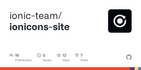 Github Ionic Teamionicons Site
