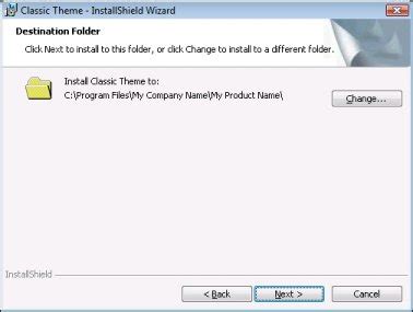 Destination Folder Dialog