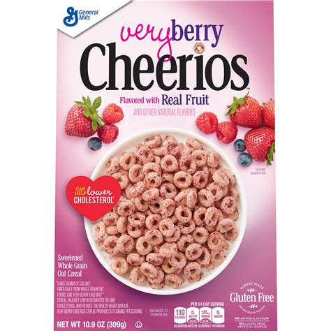 Very Berry Cheerios Gluten Free Cereal 109 Oz Box