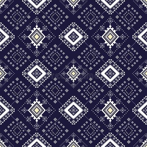 Grometric Ethnic Patten Seamless Traditional Abric Navajo Native
