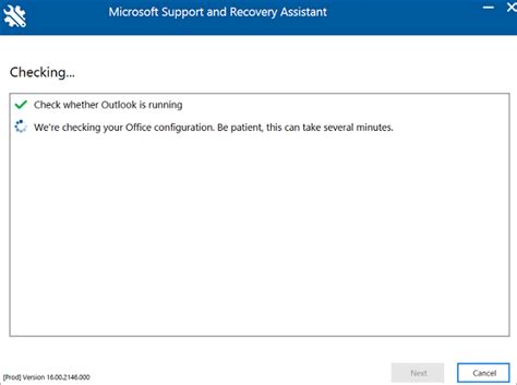 使用 Microsoft 支持和恢复助手扫描 Outlook Outlook Microsoft Learn