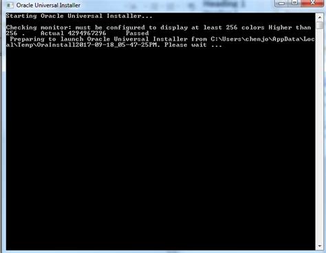 Oracle Universal Installer For Odac Stuck On Preparing To Launch