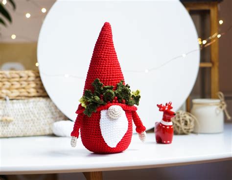 Crochet Patterns Christmas Gnomes Holly Gnome Holiday Gnome Etsy