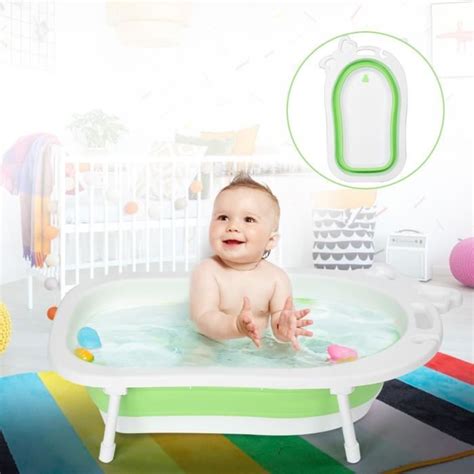 Baignoire Pliable Baignoire Bébé Douche Confort Pliable Anti Glissante
