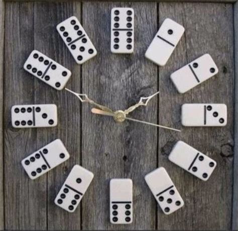Diy Domino Clock D Model Puzzle Laser Cut Diy Domino Cdr Svg Etsy