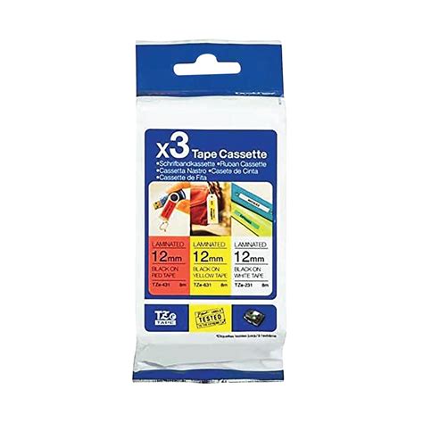 Brother P Touch Labelling Tapes Tze Pack