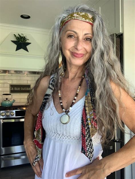 Grey Hair Looks Beautiful Women Over Beautiful Old Woman Boho Me