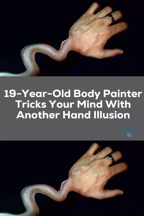 Year Old Body Painter Tricks Your Mind With Another Hand Illusion Artofit