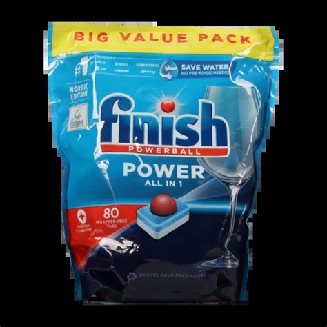 FINISH POWER ALL IN 1 OPVASKETABS 80 STK - Power.dk
