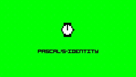 Pascals Identity Stories Hackernoon