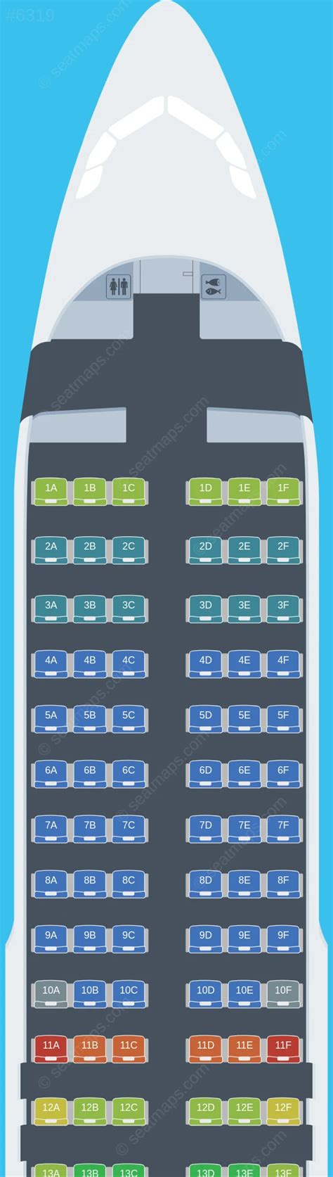 Mapas De Asientos Del Airbus A320 De Volaris