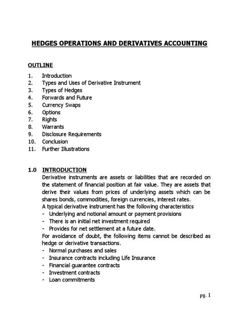 Hedge Accounting And Derivatives Pdf Derivative Finance Hedge