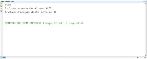 M Todos Exerc Cios Resolvidos Um M Todo Est Tico Que Recebe A Nota De Um Aluno E A