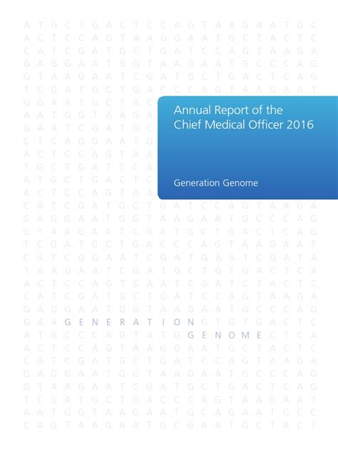 Cmo Annual Report Generation Genome Pdf Personalized Medicine