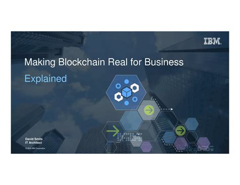 Brussels Hyperledger Meetup Ibm Blockchain Explained Ppt