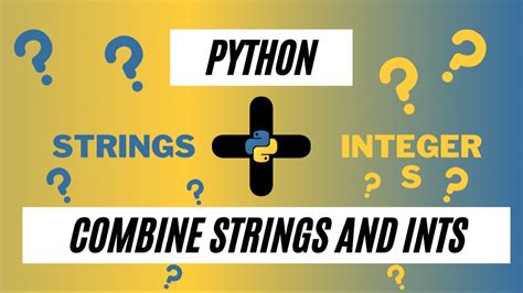 How To Concatenate Strings And Int In Python Youtube