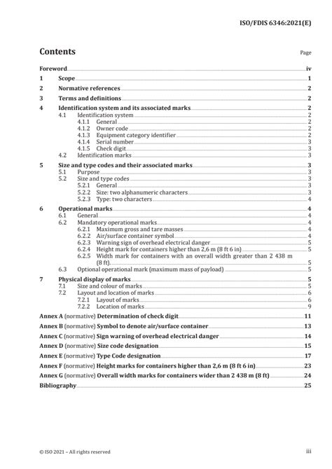 ISO FDIS 6346 Freight Containers Coding Identification And Marking