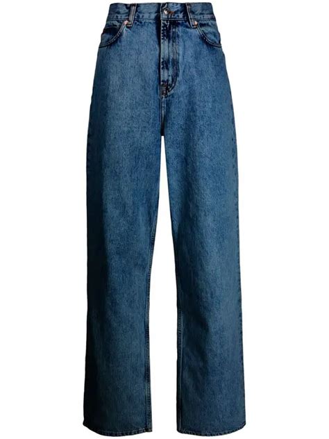 Wardrobenyc Wide Leg Jeans Blue Editorialist