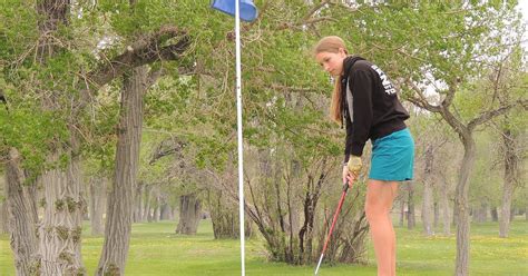 Ellie Baxter 3rd At State B Golf Tourney Valley Pressmineral Independent