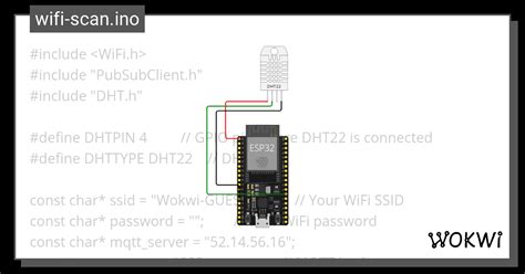 DHT11 Sensor MQTT Chaves Ino Wokwi ESP32 STM32 Arduino Simulator
