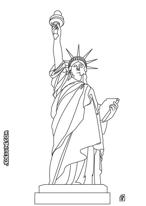 Coloriages Coloriage De La Statue De La Liberté