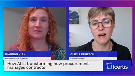 Watch How Ai Is Transforming The Way Procurement Manages Contracts Icertis