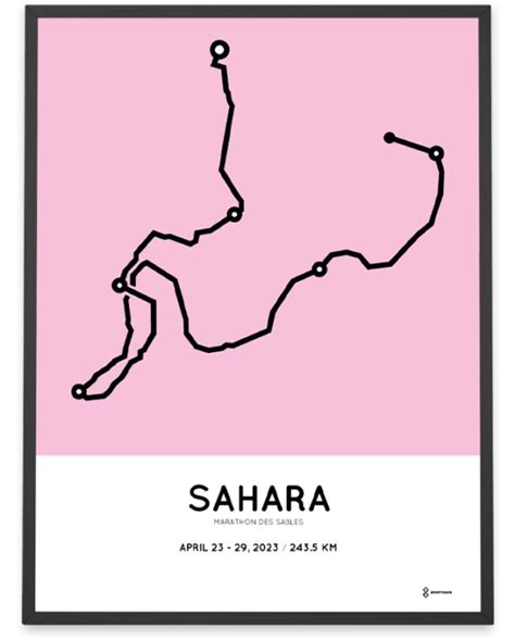 2023 Marathon Des Sables Print Sportymaps
