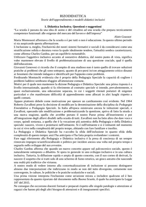 Sintesi Docsity