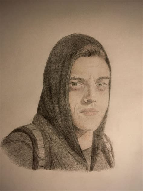 Attempt At Drawing My Favourite Hacker R MrRobot