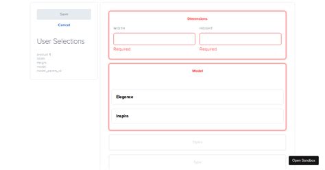 Product Configurator Codesandbox