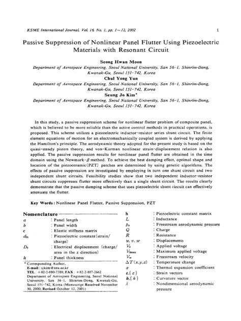 Passive Suppression Of Nonlinear Panel Flutter Using Piezoelectric Materials With Resonant