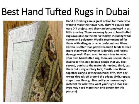 Ppt Rugsdubaiaehand Tufted Rugs Powerpoint Presentation Free