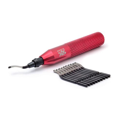 Afa Tooling Deburring Tool With A Blade And 10 High Speed Steel Rotary