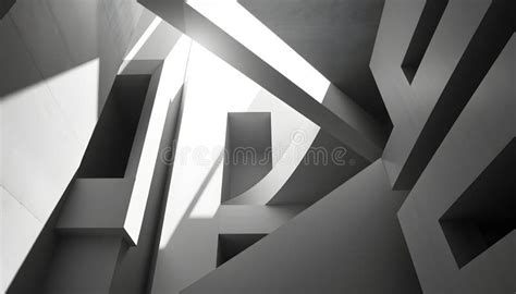 Abstract Architectural Design Exploring Light And Shadow In Modern