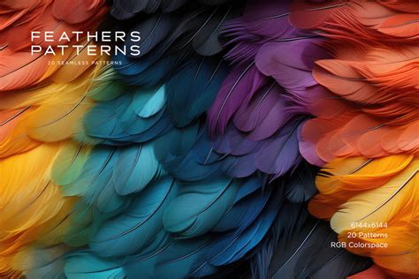 Feather Patterns Seamless Patterns Rulebyart