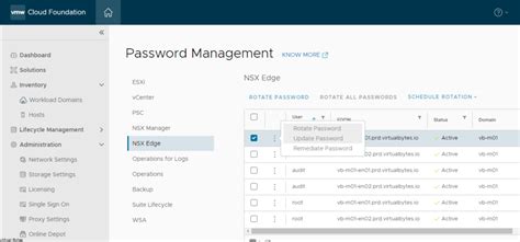Vmware Cloud Foundation 5x Sddc Manager Password Operations Not Allowed Virtual Bytes
