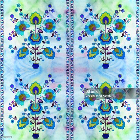 꽃 우크라이나어 민족 모티프 원활한 패턴 꽃을 모티브로 한 장식 구성 수채화 벽지 인쇄물 간판 포스터 엽서 포장재를 사용하십시오 개화기에 대한 스톡 벡터 아트 및 기타
