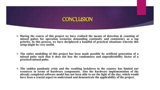Detection Counting Of Missing Pulses With Generation PPT