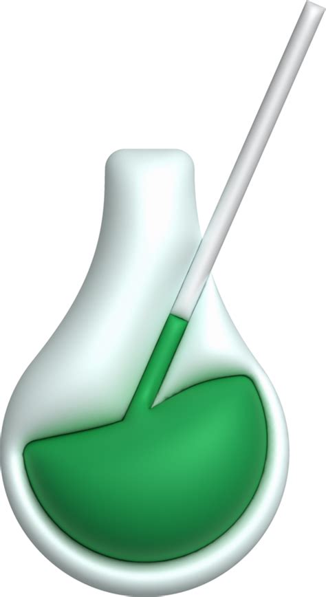 3d Icon Isolated Flask Or Flask For Chemistry Laboratory Glassware