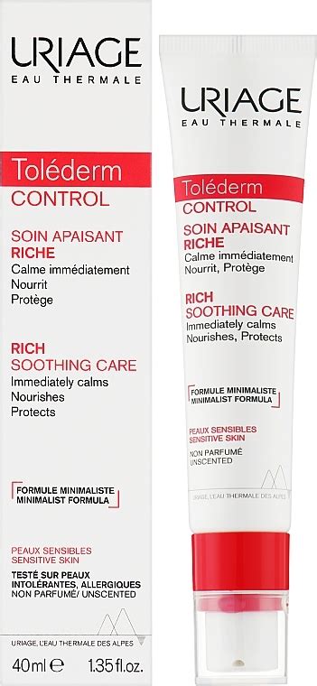 Soothing Face Cream for Sensitive Skin - Uriage Tolederm Control Rich ...
